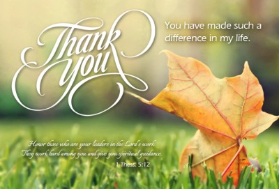 Thank You Notes Appreciating Pastor | Pastor-Gifts.com